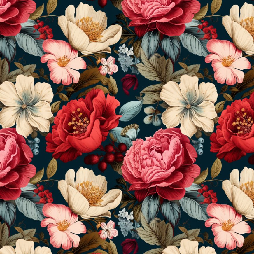 Tapet raznobojno cveće - Studio Wallo